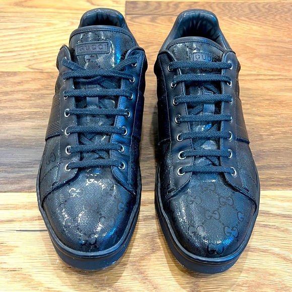 Gucci | Shoes | Mens Guc Gucci Black Sneakers | Poshmark